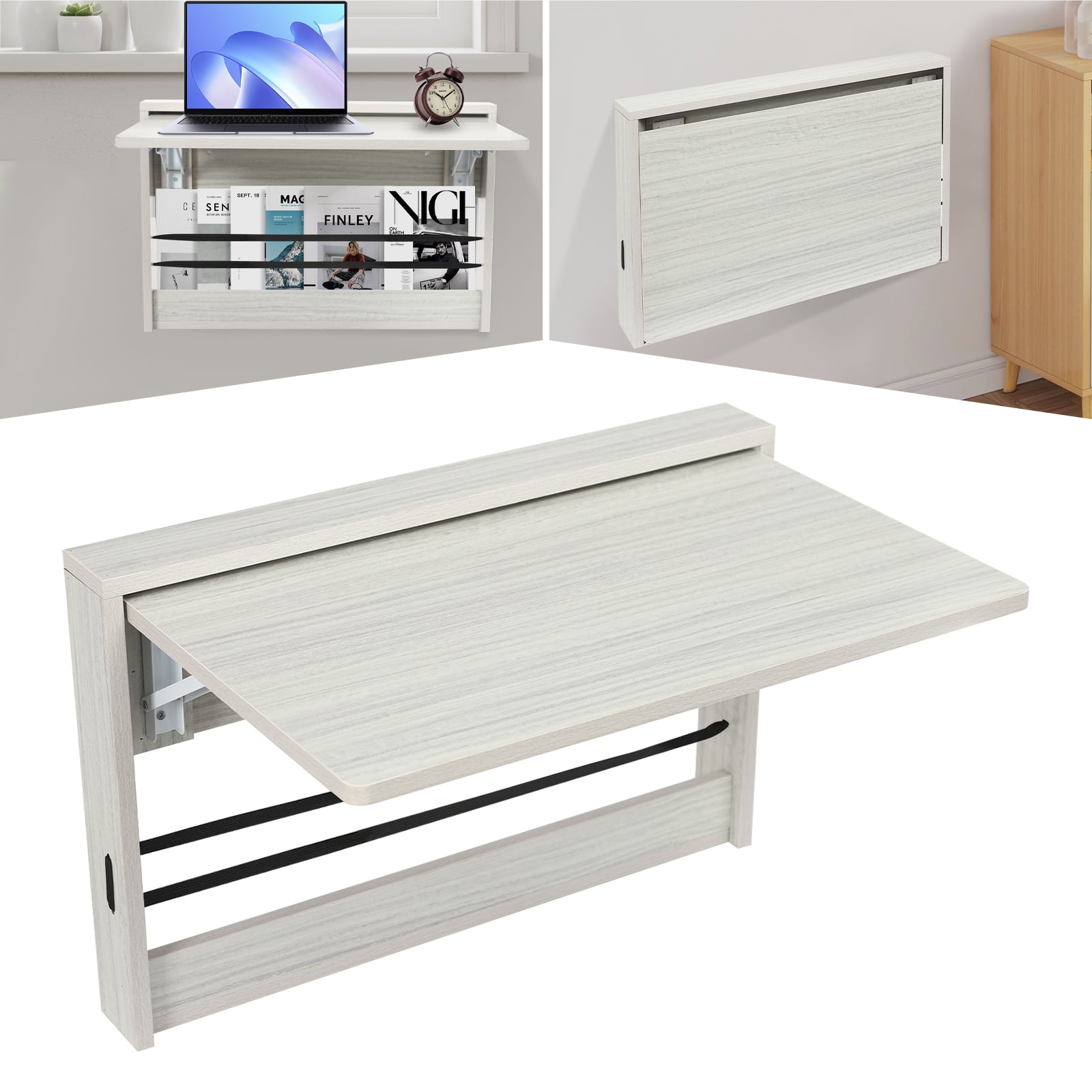 Fold Down Table Wall Mounted Folding Table Study Table Work Table 60 ...