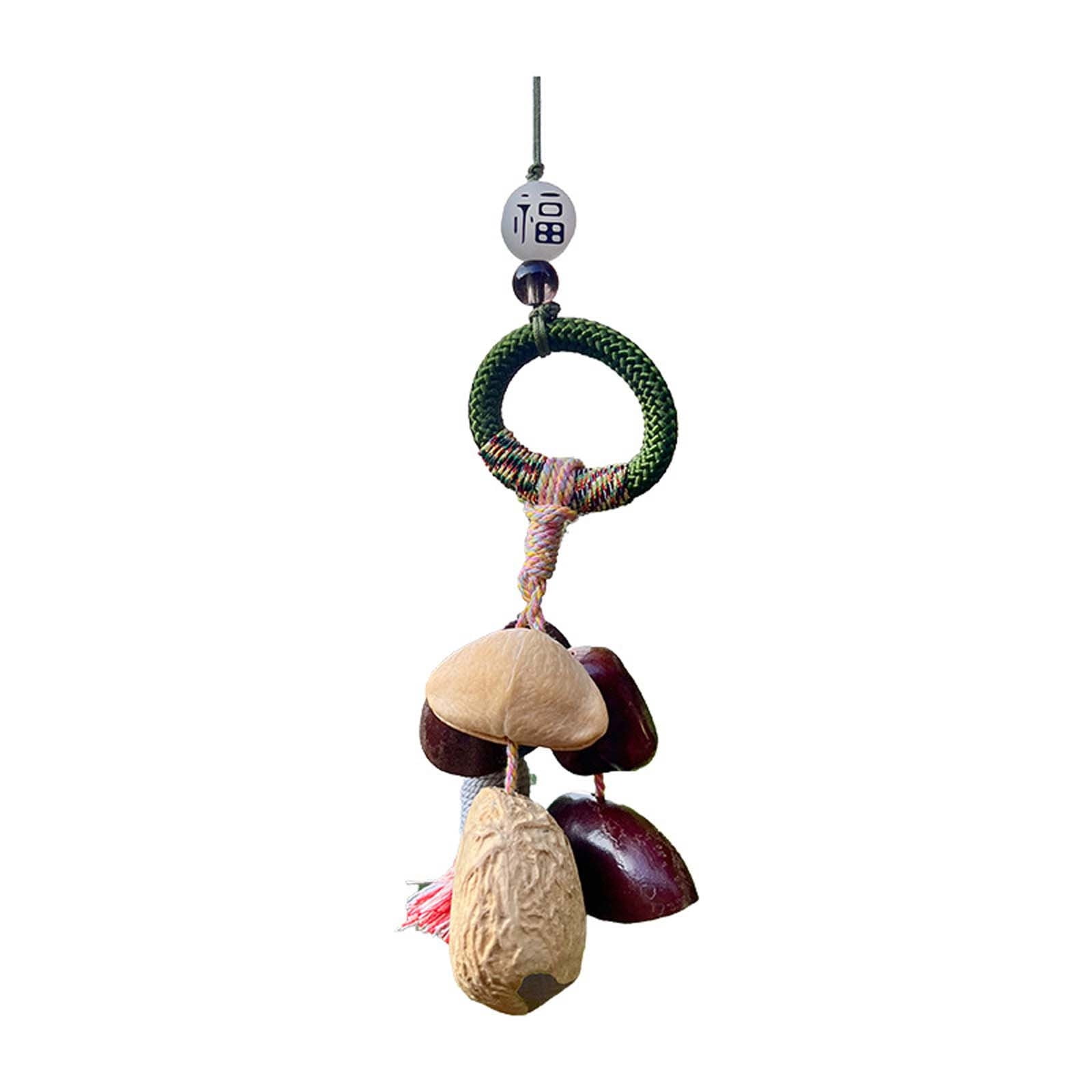 Fold Hode Handmade Natural Healing Bells Wind Chimes with Nut Shells ...