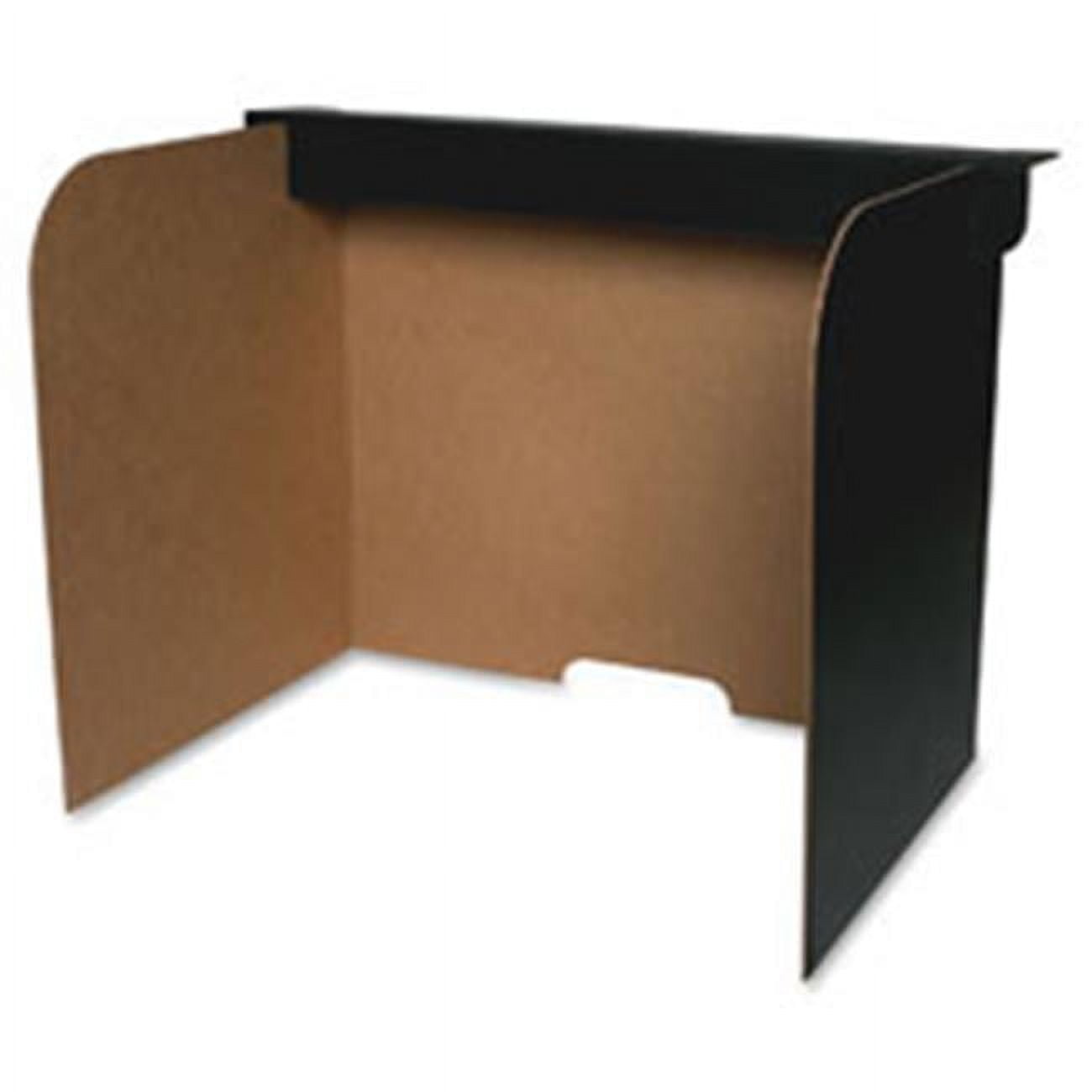 Fold & Lock Desktop Privacy Screen- Black & Brown - 24 Per Pack - 12 x ...