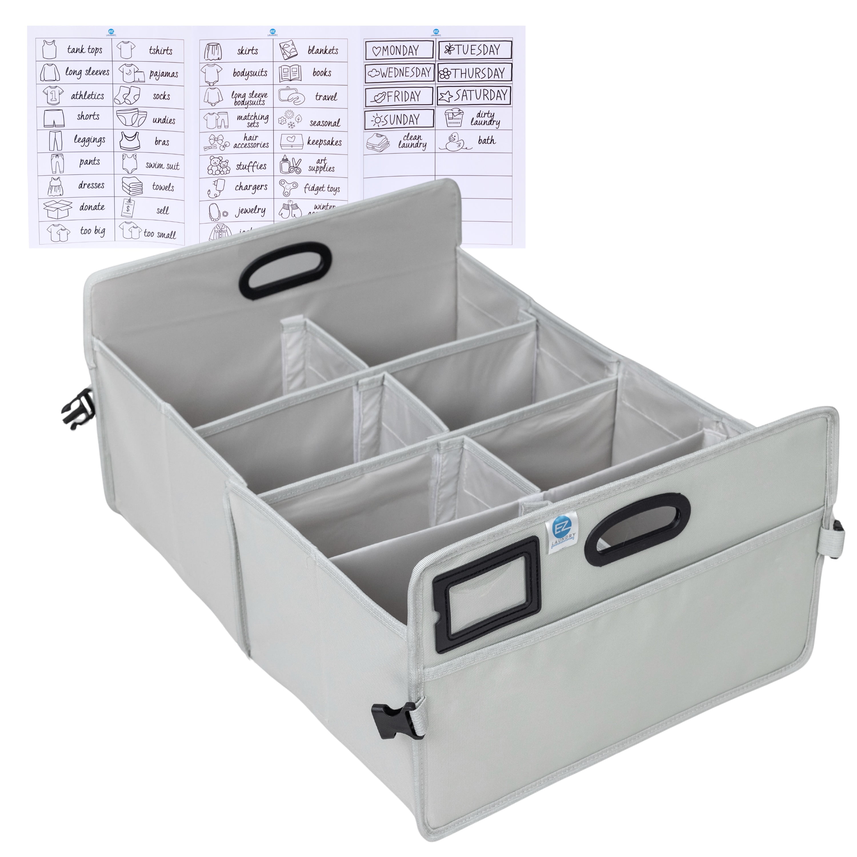 Fold 'N Stow Laundry Clothing Organizer Collapsible Modular with up to ...