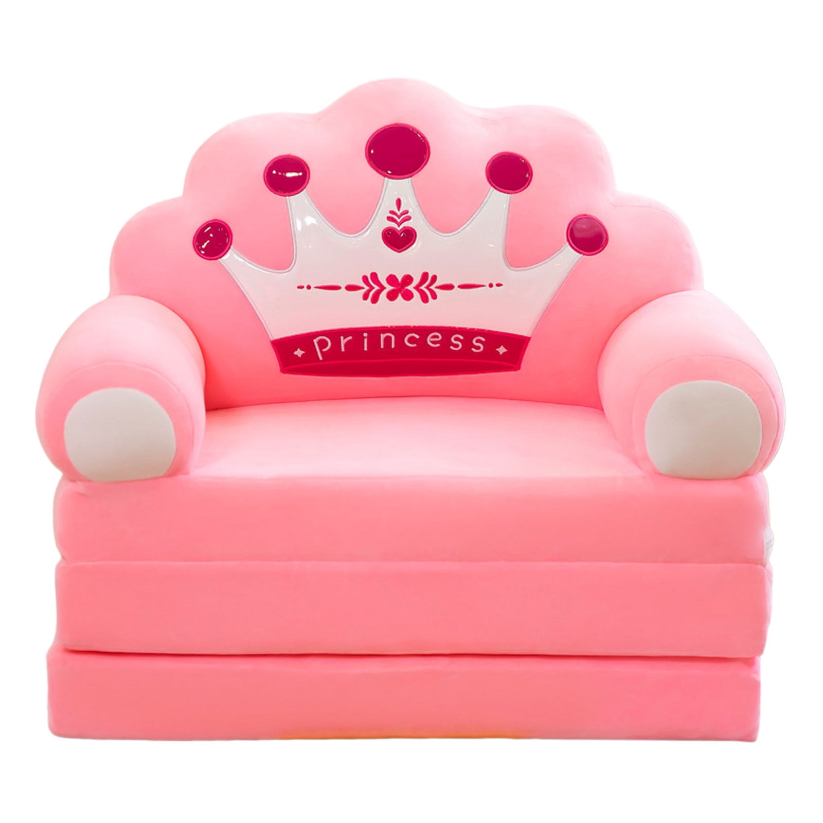Fold Out Chair Bed & Plush Folding Children's Sofa, Backrest Armchair 2 ...