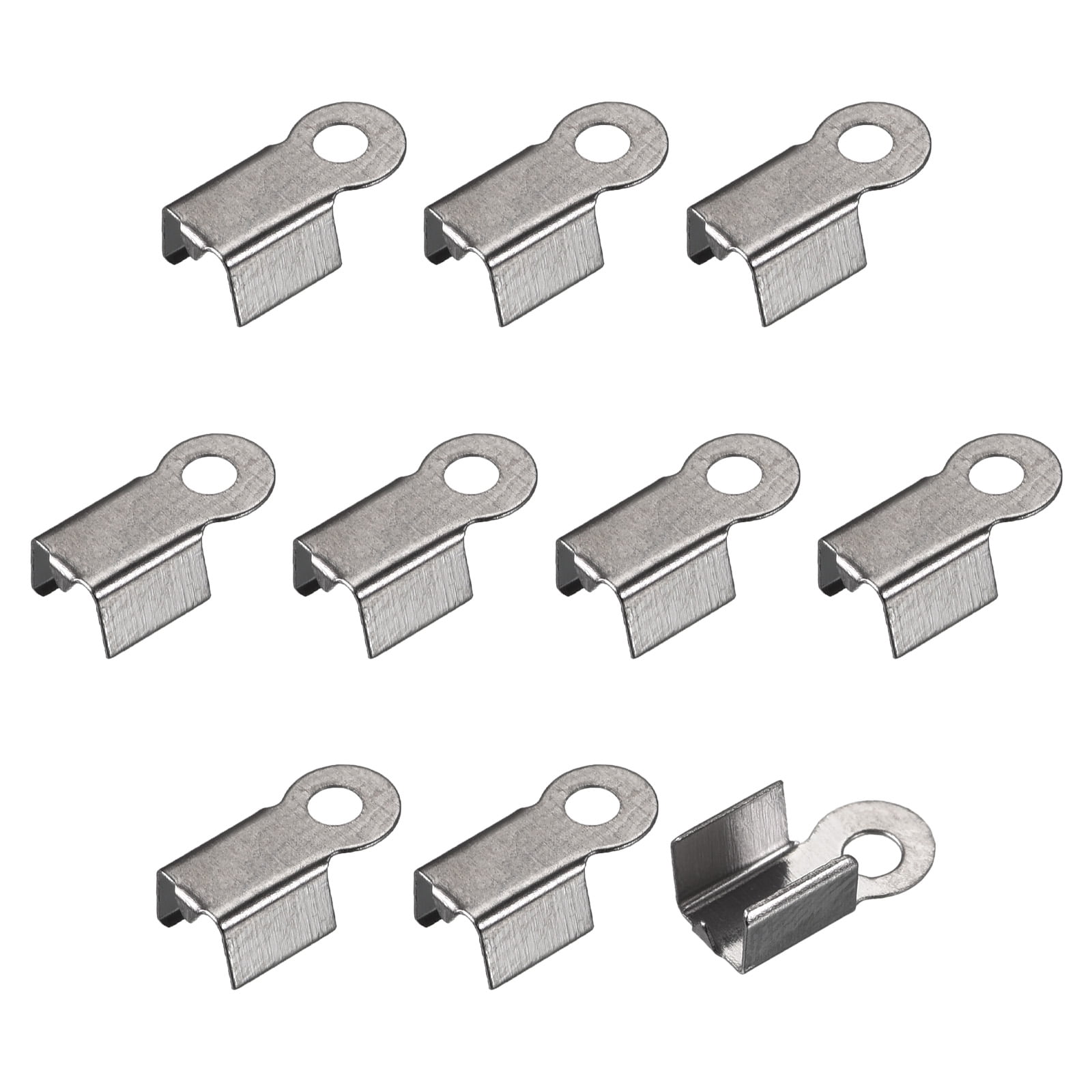 Fold Over Cord Ends, 3.5x9mm Cap Clasp Tips for DIY Craft Making ...