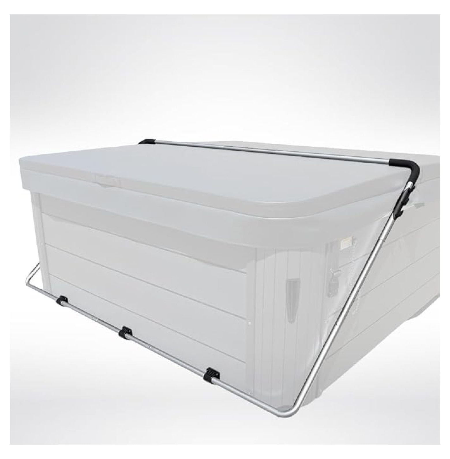 Fold Spa & Hot Tub Cover Lift System Silver Bottom or Deck Mount with ...