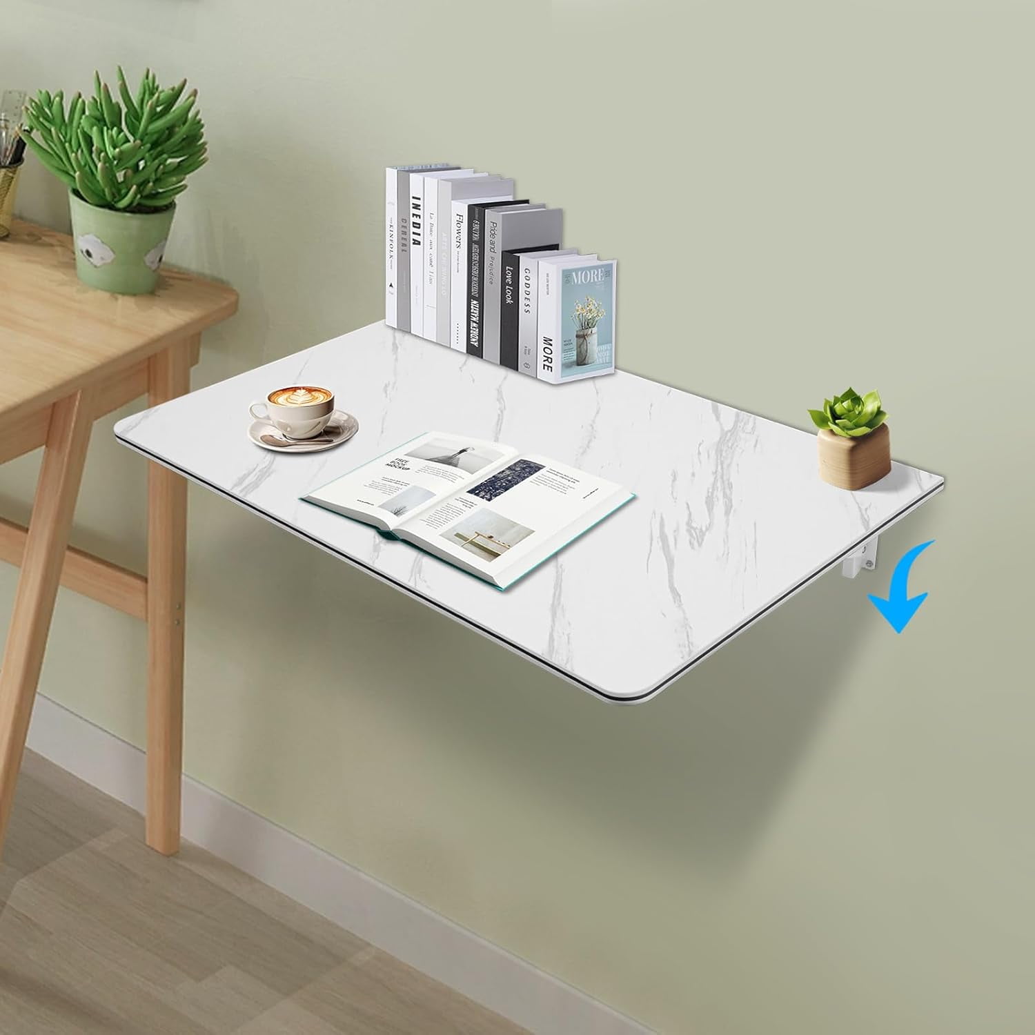 Fold Down Table Wall Mounted,Wall Mounted Folding Table for Small ...