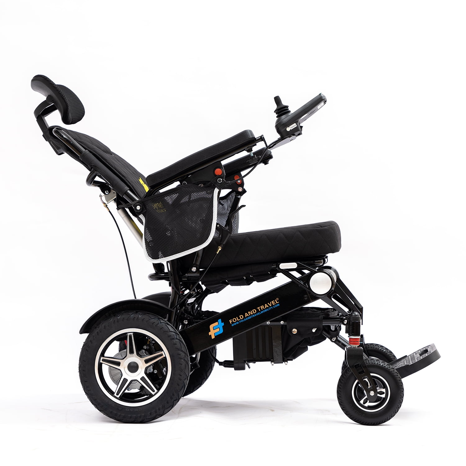 Fold And Travel Manual Recline Fold Electric Wheelchair Travel Ready ...