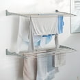 Fold Wall Mounted Clothes Drying Rack Folding Wall Drying Rack for ...