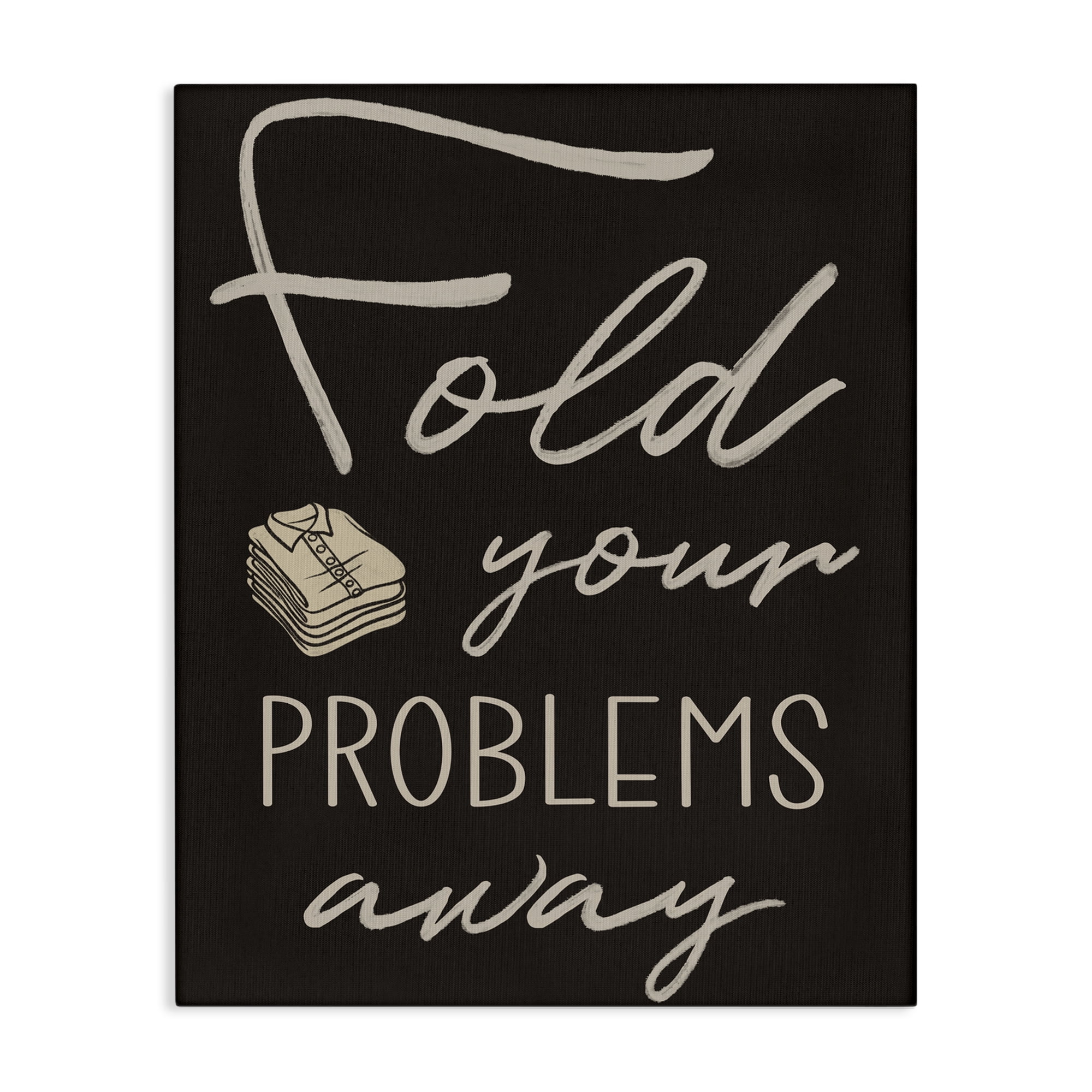Fold Your Problems Away Canvas Wall Art, design by Marcus Prime ...