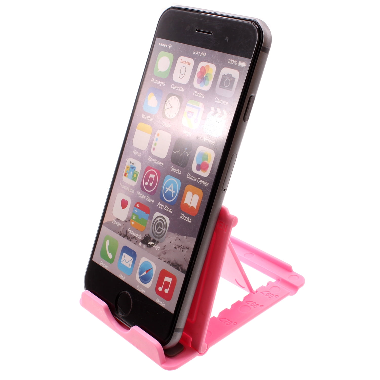 Fold-up Pink Stand for Samsung Galaxy S24 FE - Holder Travel Desktop ...