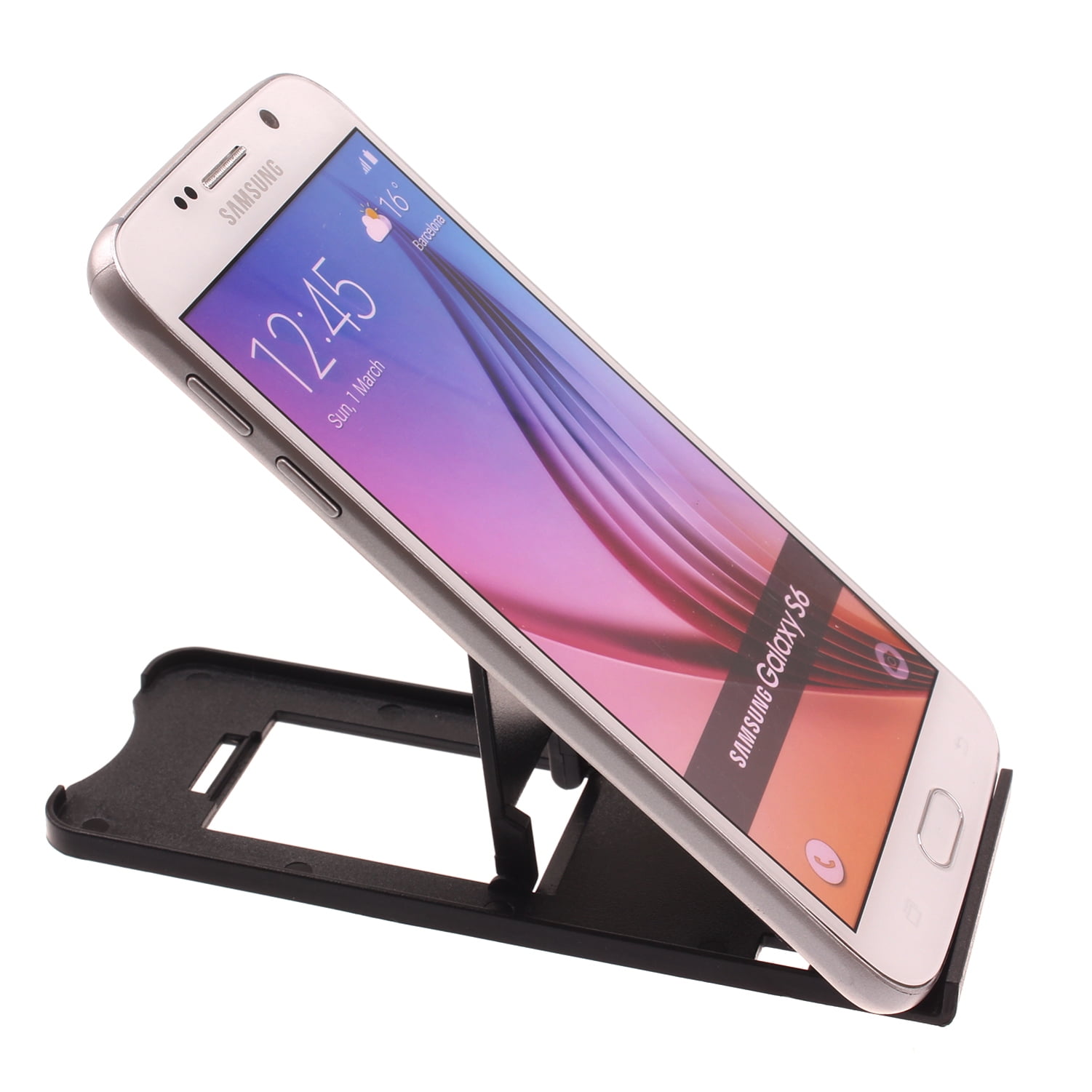 Fold-up Stand for Cricket Debut Flex / Boost Mobile Summit Flip Holder ...