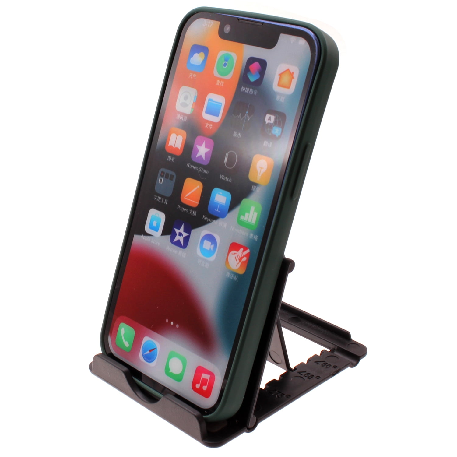 Fold-up Stand for iPhone 16/Pro/Max/Plus - Holder Travel Desktop Cradle ...