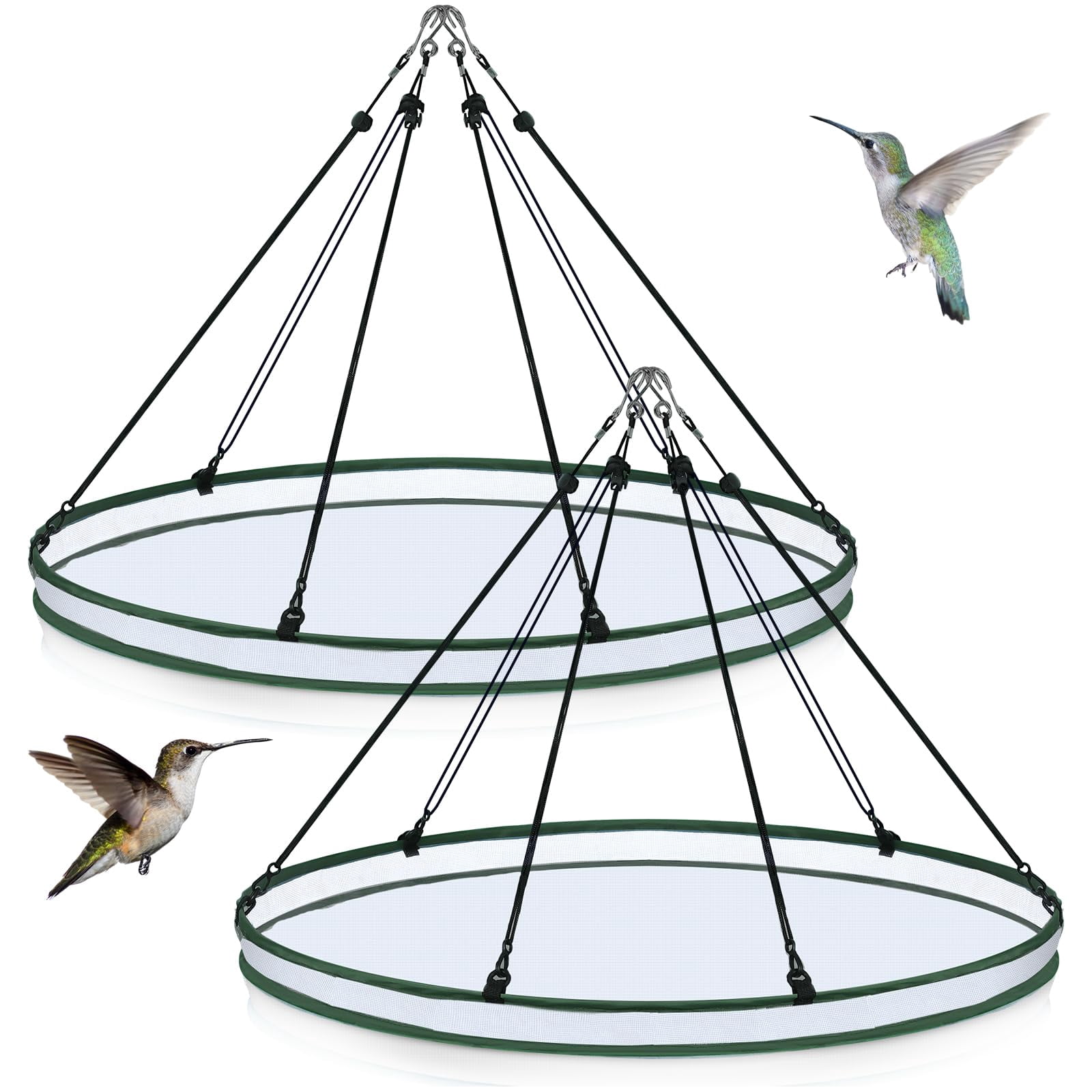 FoldTier Universal Wild Bird Seed Catcher AIS1 Hanging Hoop Platform ...