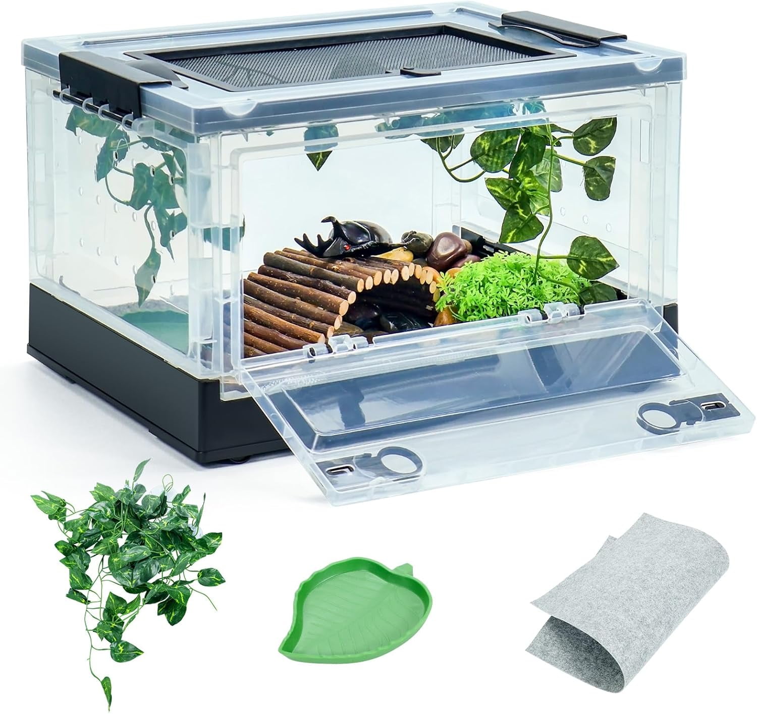 Foldable 16" Reptile Terrariums, Snake Tanks, and Enclosures for ...
