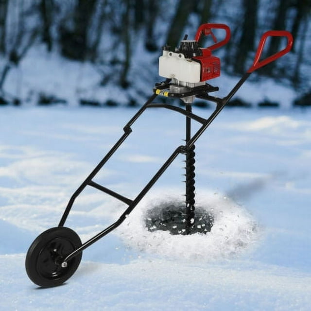 Foldable 3HP 63CC Gas Power Earth Post Hole Gas Digger with 3" Auger ...