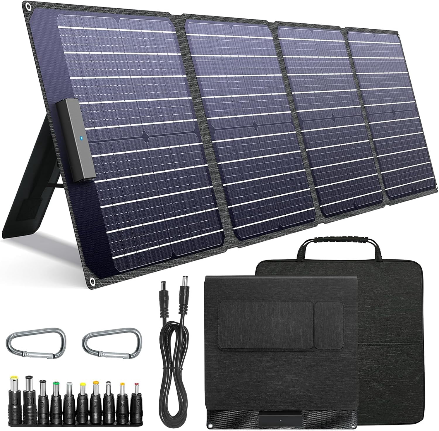 Foldable 40W Solar Power Charger, Portable Solar Panel for Power ...