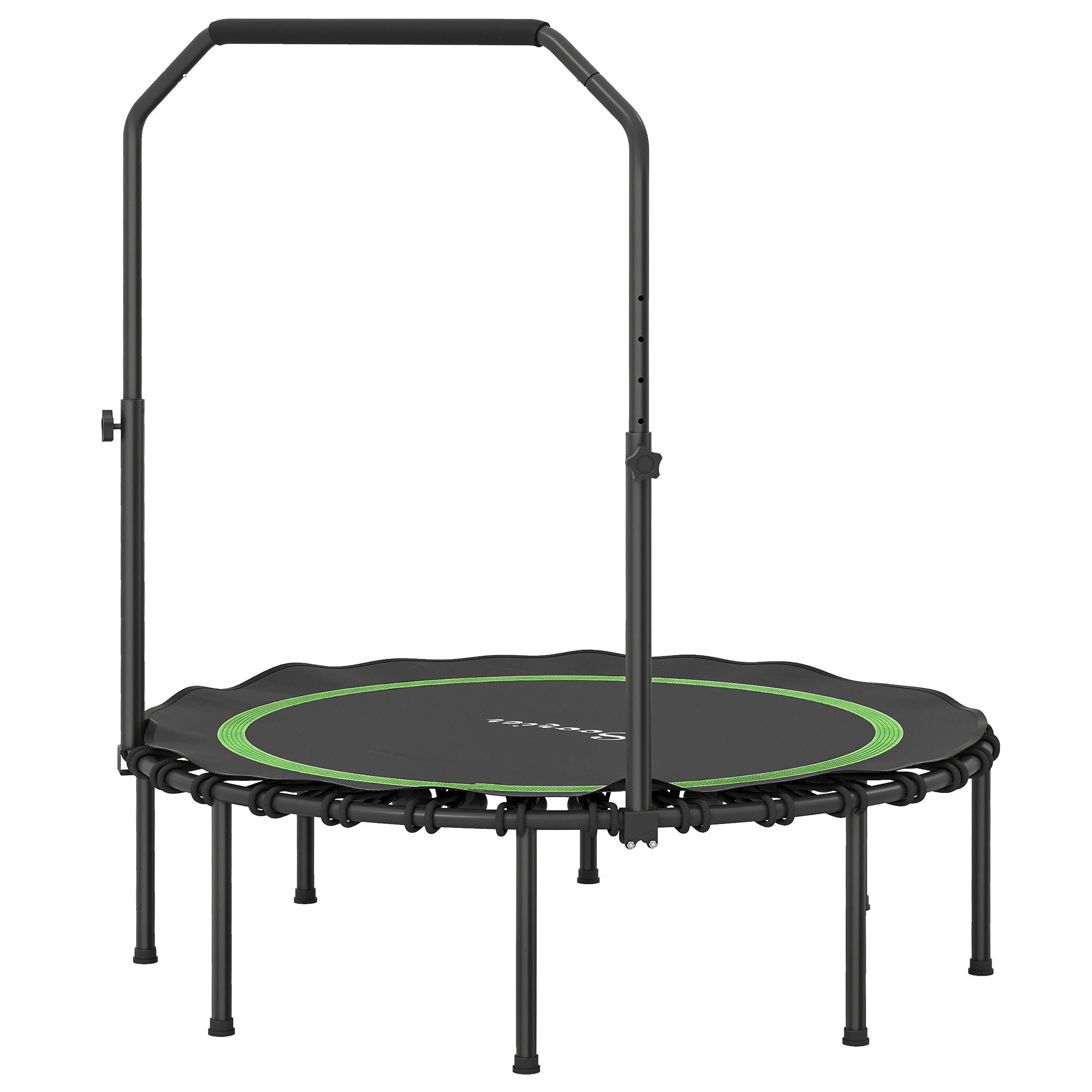 Foldable 45" Mini Trampoline with Adjustable Handlebar for Adults ...
