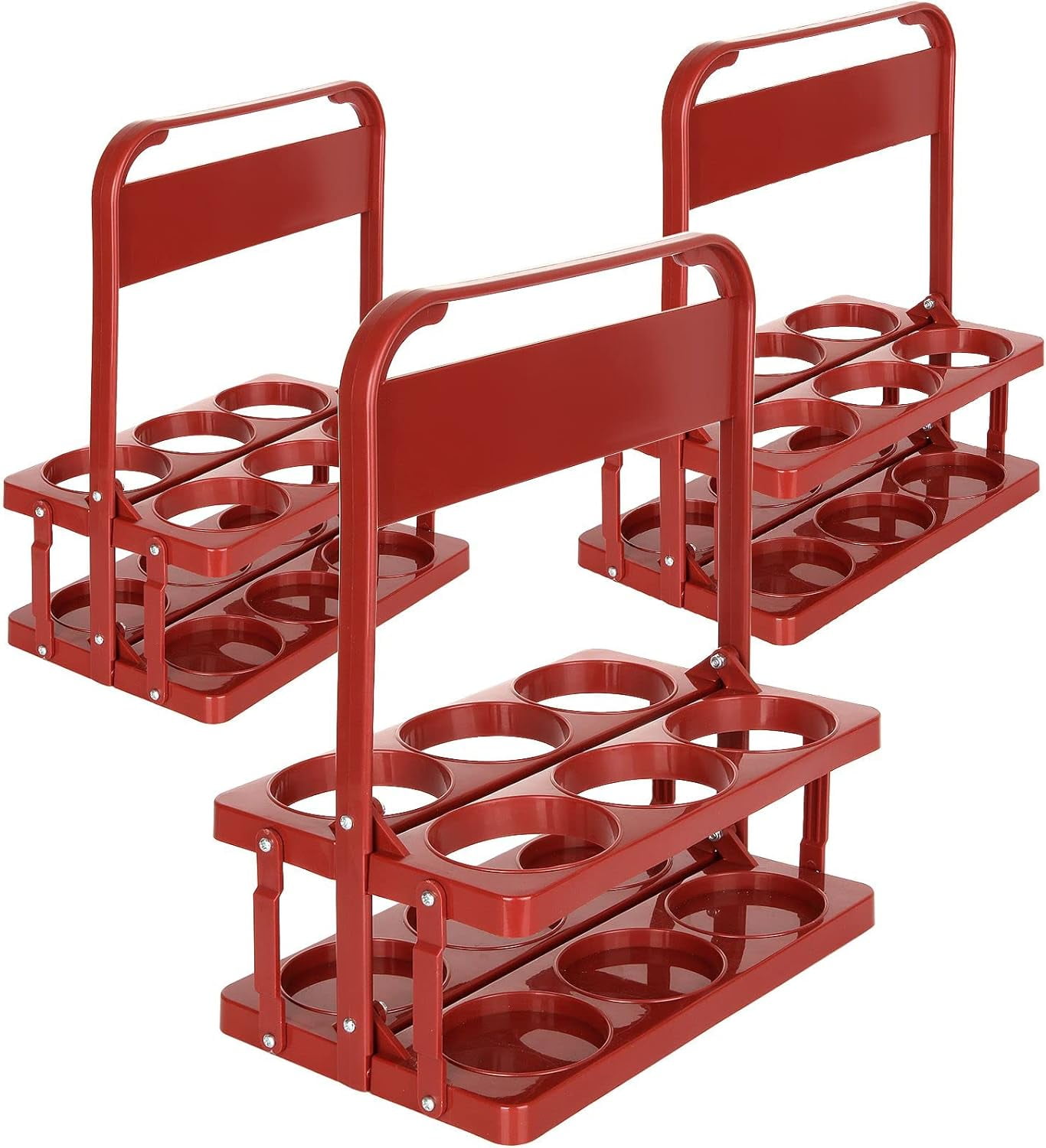 Foldable 6-Holes Plastic Beverage Carrier - Reusable Beer Bottle ...