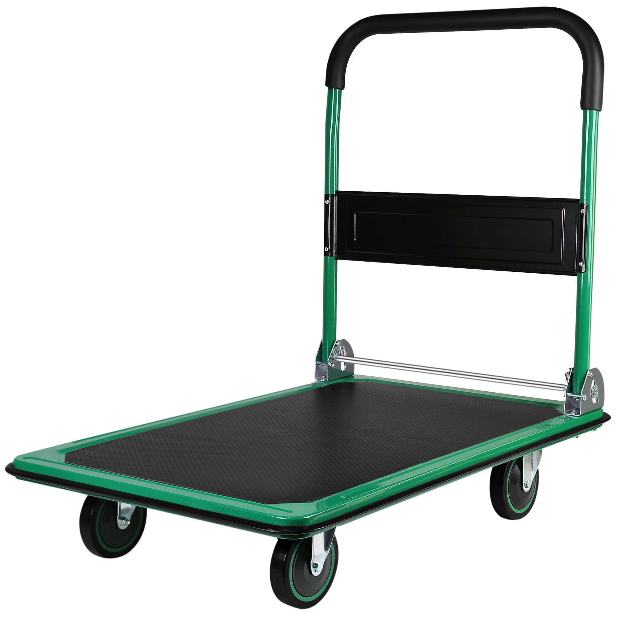 Foldable 660lbs Capacity Hand Truck, Moving Platform Dolly with Swivel ...