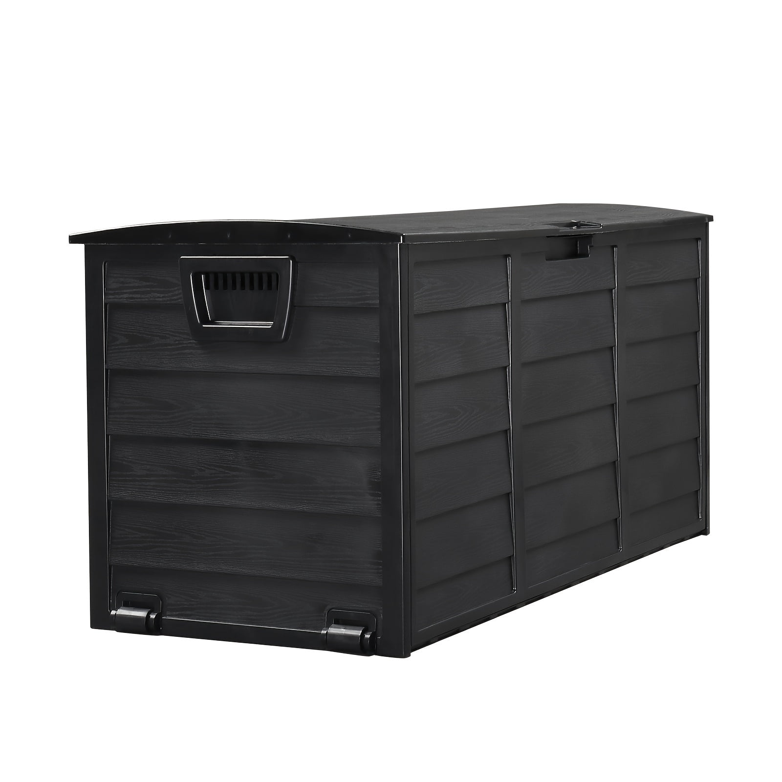 Foldable 75-Gallon Deck Box with Wheels - 110 lbs Capacity, Plastic ...