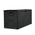 Foldable 75-Gallon Deck Box with Wheels - 110 lbs Capacity, Plastic ...