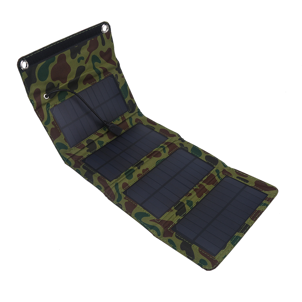 Foldable 7W Camouflage Solar Panel for Portable Mobile Power Charger ...
