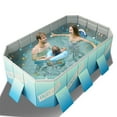 Foldable Above Ground Swimming Pools for Kids Adults, Non-Inflatable Kiddie Pools Home Backyard ...
