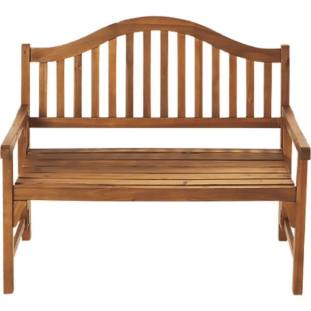 Patio Wise 4-Foot Foldable Acacia Wood Garden Bench, Long Back Exterior ...