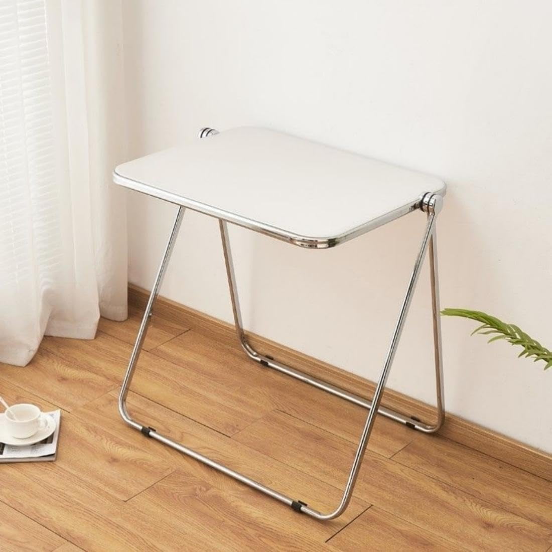 Foldable Acrylic TV Tray, Folding Tray Table Small Fold Desk ...