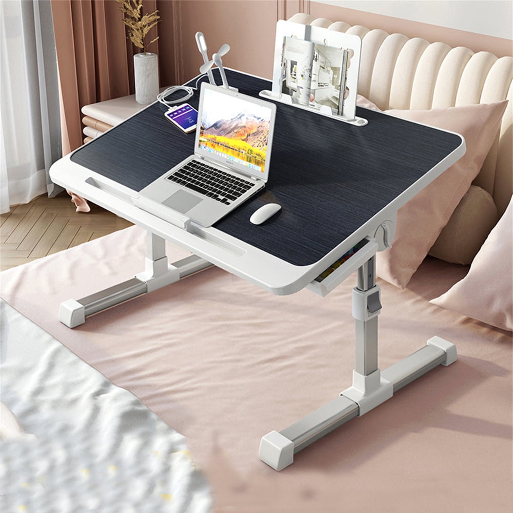 Foldable Adjustable Bed Small Table for Home Study,Laptop Bed Desk ...
