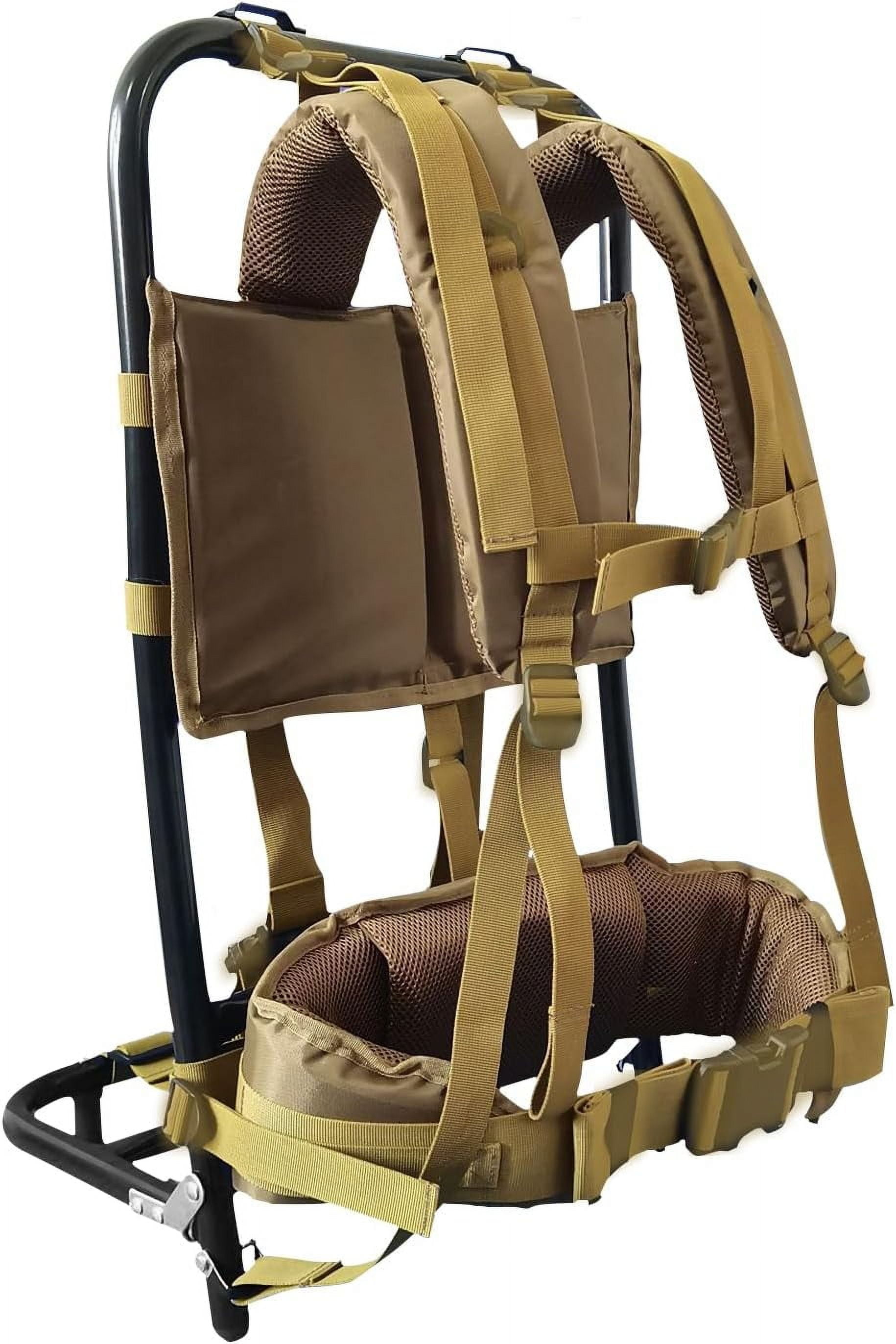 Foldable Aluminum Hunting Pack Frame, Heavy-Duty Backpack Support for ...