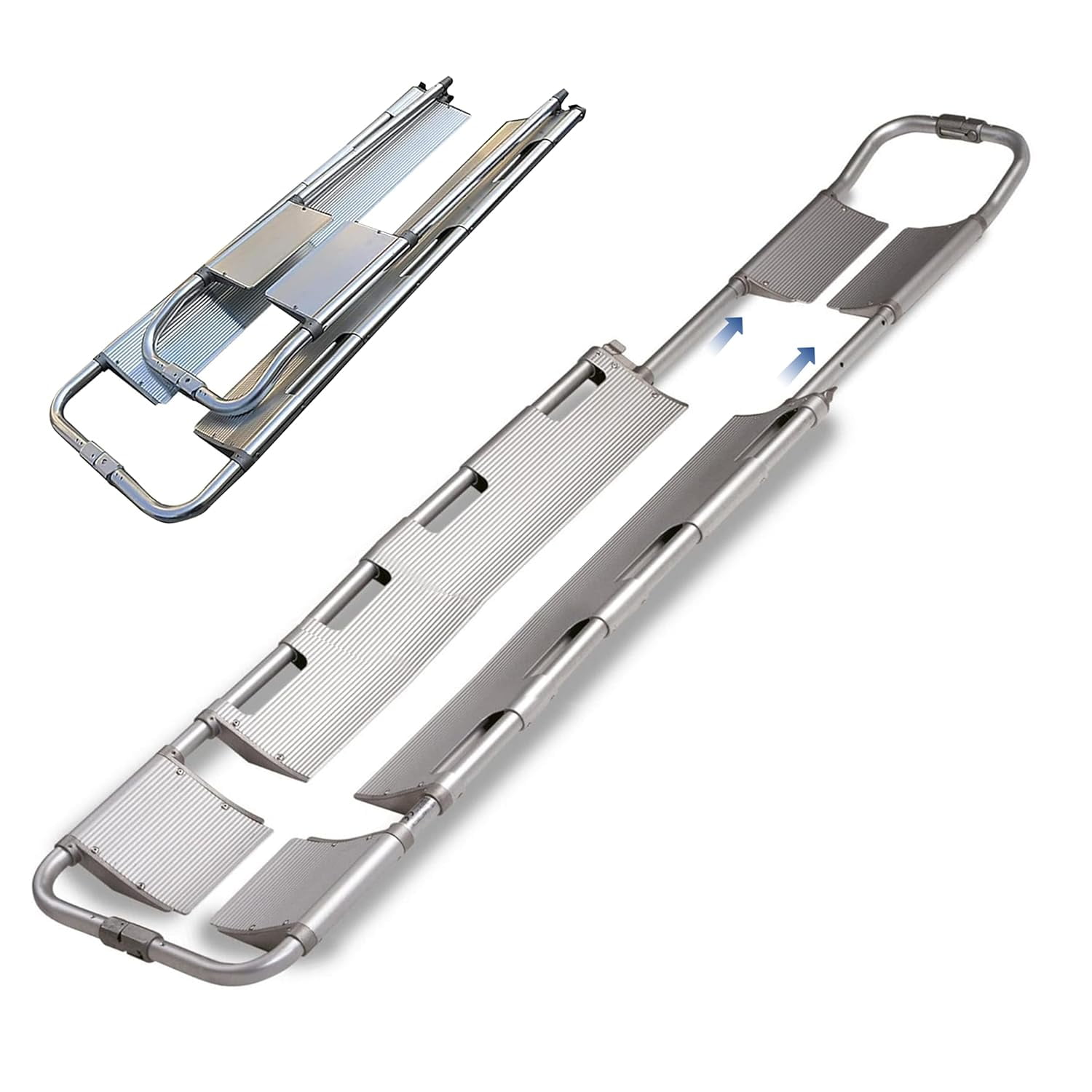 Foldable Aluminum Scoop Stretcher - EMS Portable Patient Transport ...