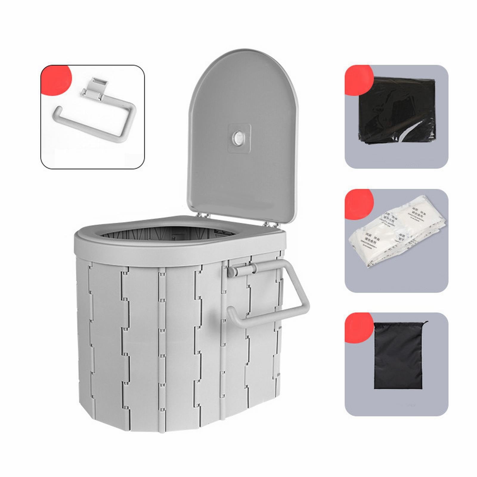 Foldable And Dustpan Set Car Toilet Folding Portable Outdoor Mobile ...