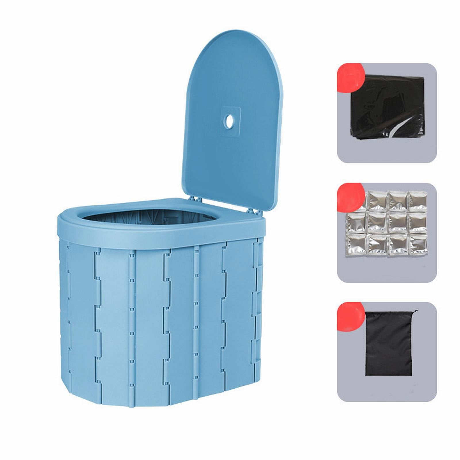 Foldable And Dustpan Set Car Toilet Folding Portable Outdoor Mobile ...