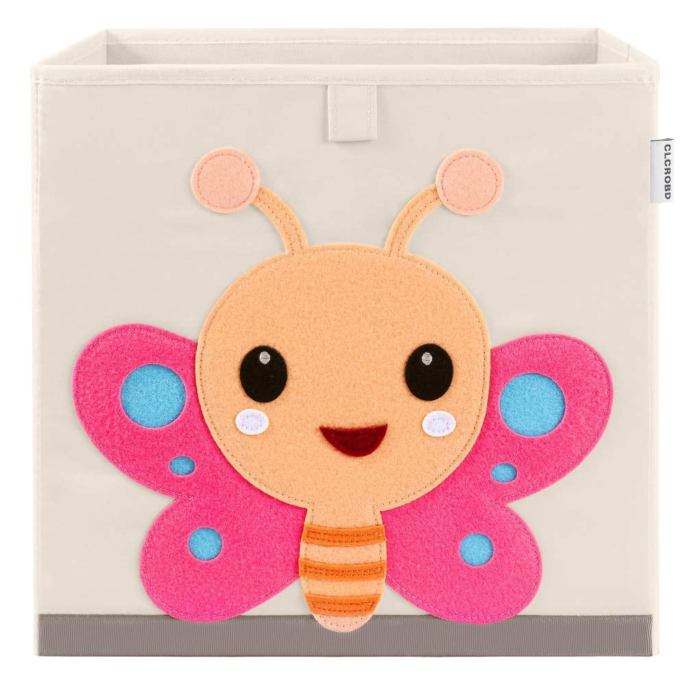 Foldable Animal Cube Storage Bins 13 Inch Fabric Toy Box Organizer for ...