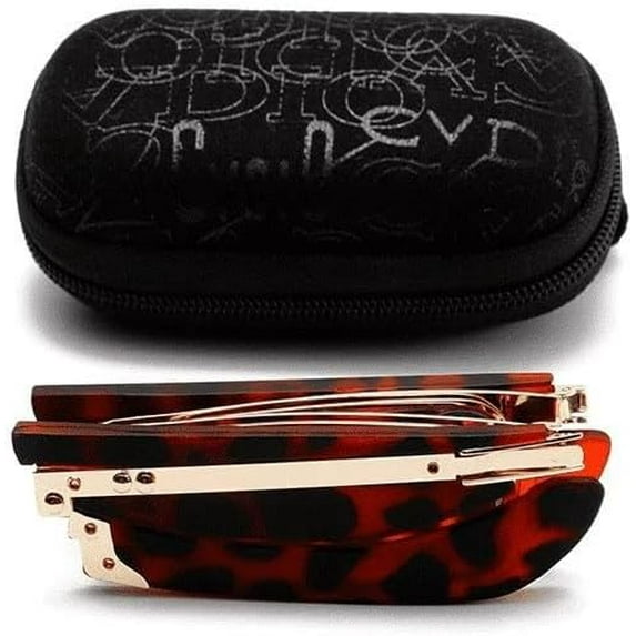 Foldable Anti-Blue Light Reading Glasses with Case, Anti Eyestrain ...