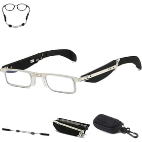 Foldable Reading Glasses for Men and Women Clear, Compact Eyewear