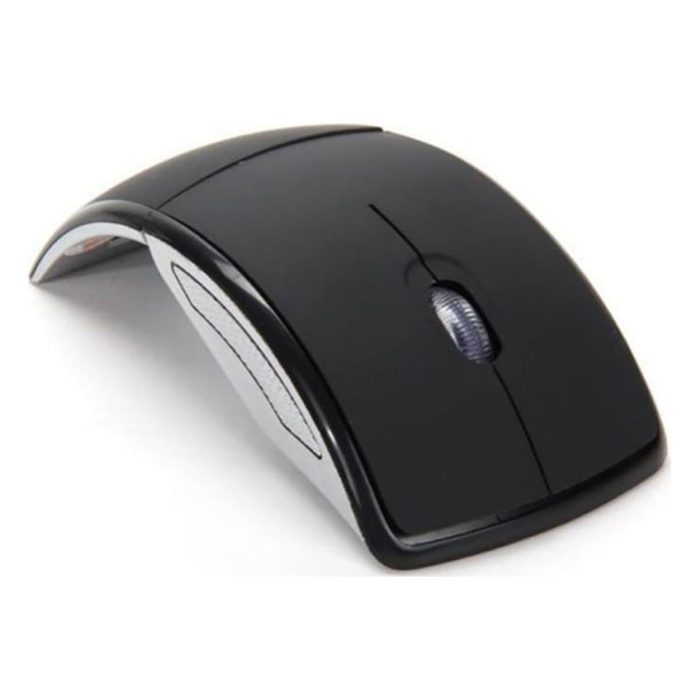 Foldable Arc Wireless Mouse Silent Click Bluetooth 2.4GHz Portable ...