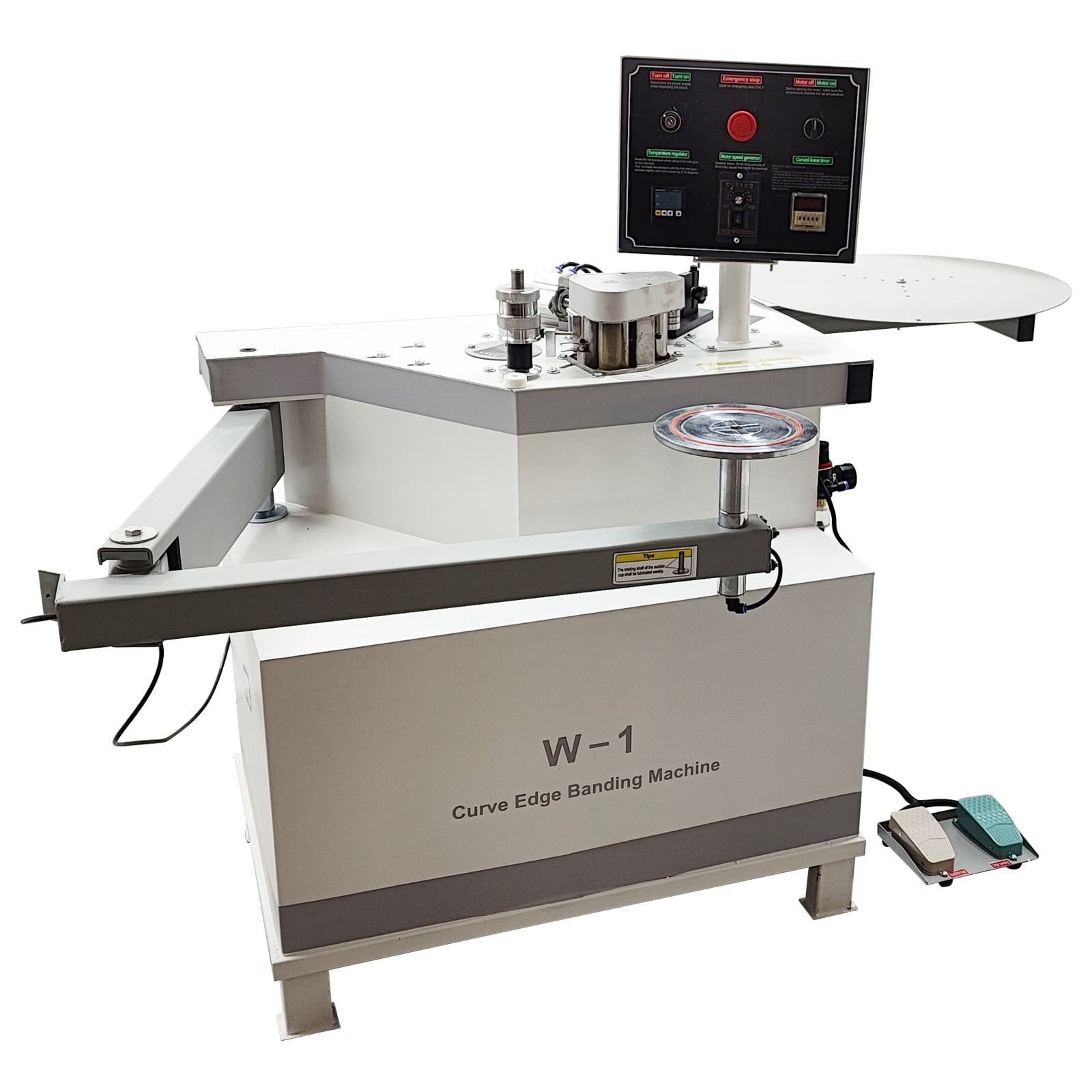 Foldable Arm Curved Edge Banding Machine Plywood Edge Bander for ...