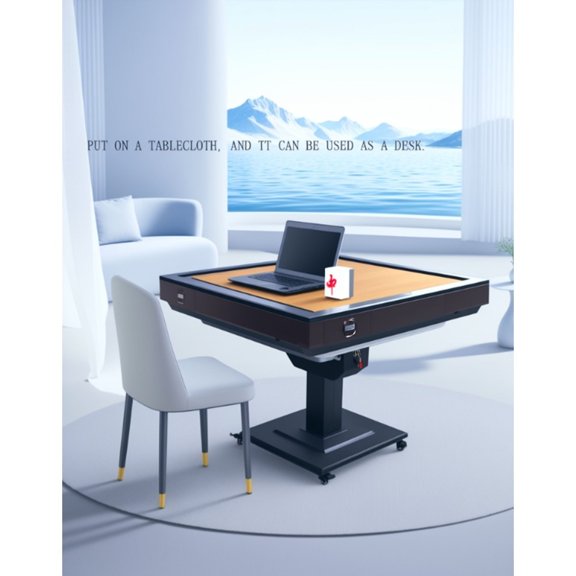 Folding Automatic Mahjong Table Home Gathering Puzzle Game with 2 Sets ...