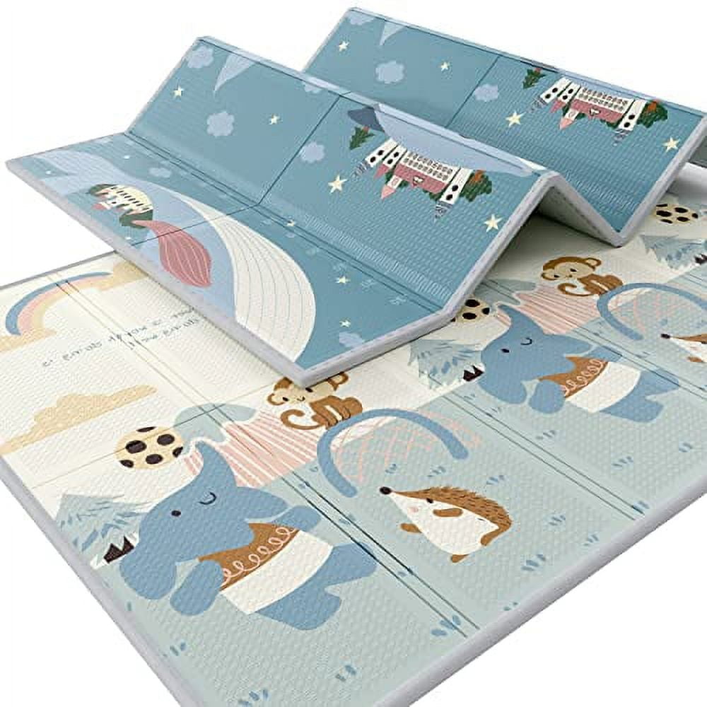 "ADHINO Foldable Baby Play Mat, Extra Large, Non Toxic, Reversible ...