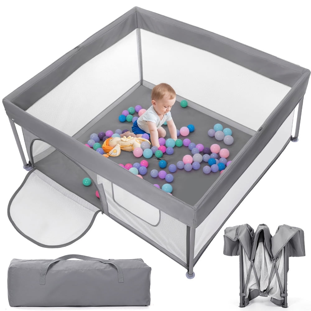 Baby Playpen, Caveen Foldable Playpen for Babies and Toddlers, Portable ...