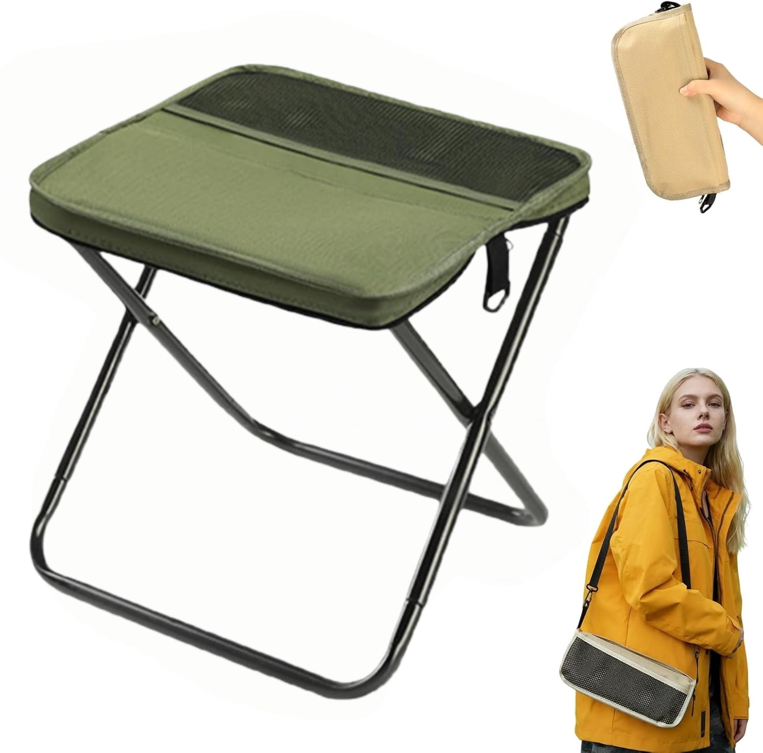 Foldable Backpack Stool, 2026 New Compact Ultralight Collapsible Stools ...