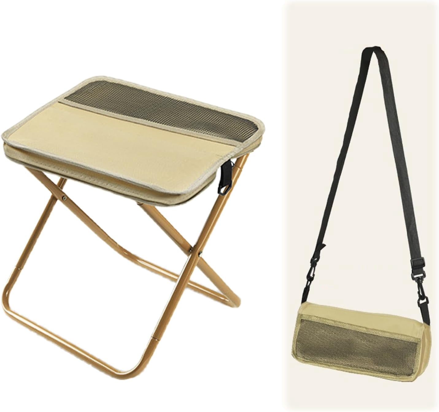 Foldable Backpack Stool, 2026 New Portable Folding Camping Stool, Tiny ...