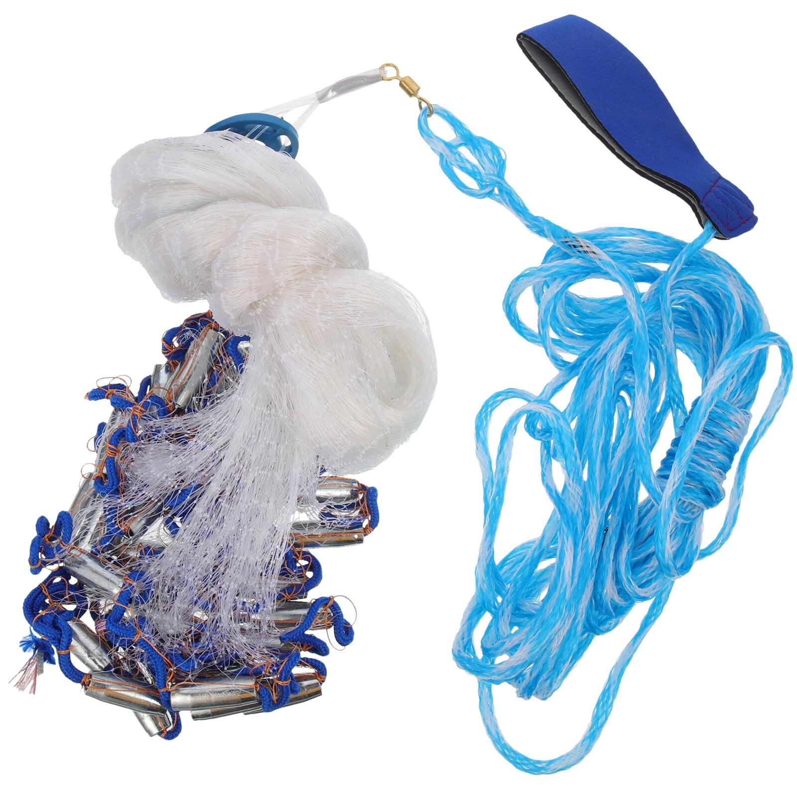 Foldable Bait Cast Mesh Trap Net Portable Fishing Landing Net Shrimp ...