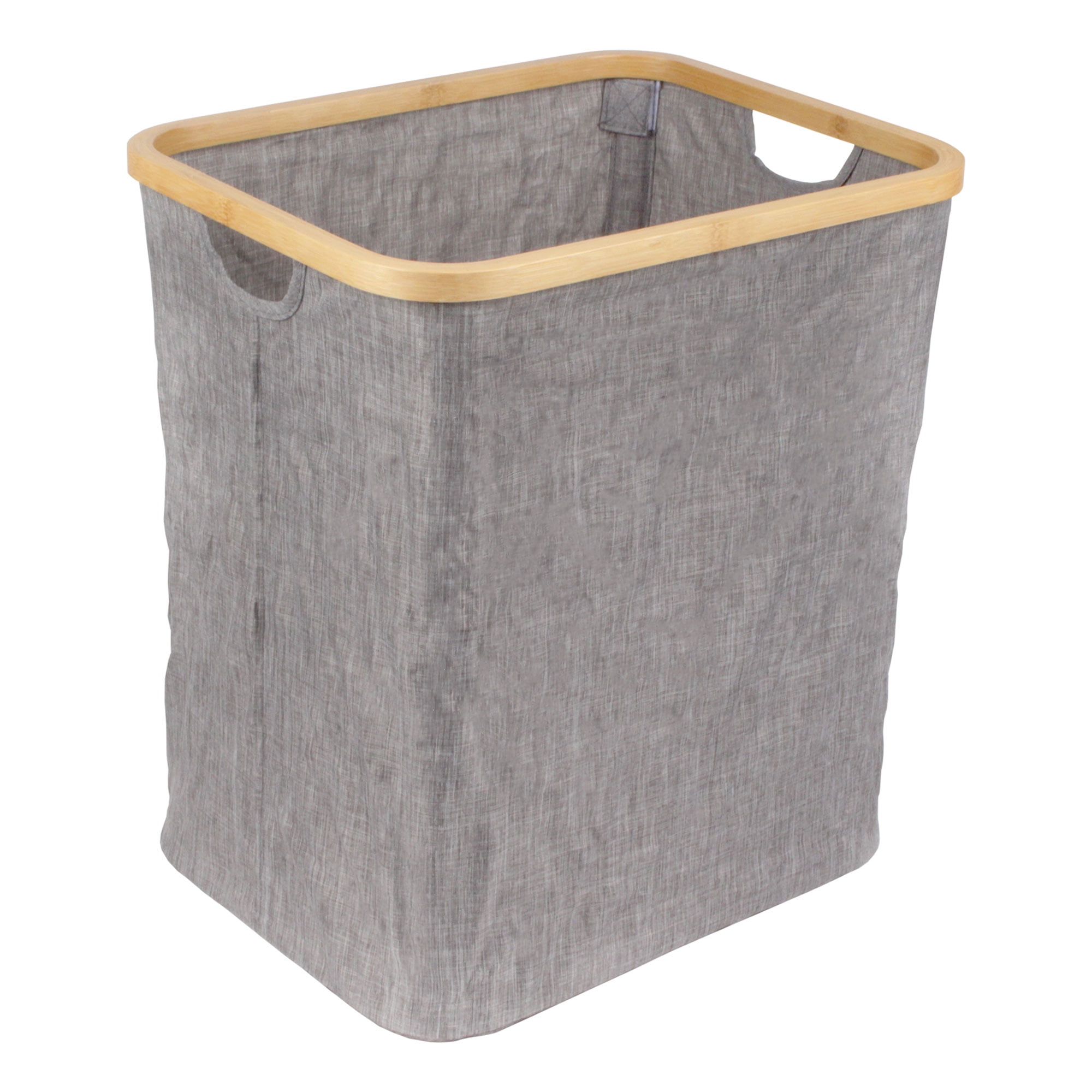 Foldable Bamboo Laundry Hamper without Lid - Decor Essentials for Any ...