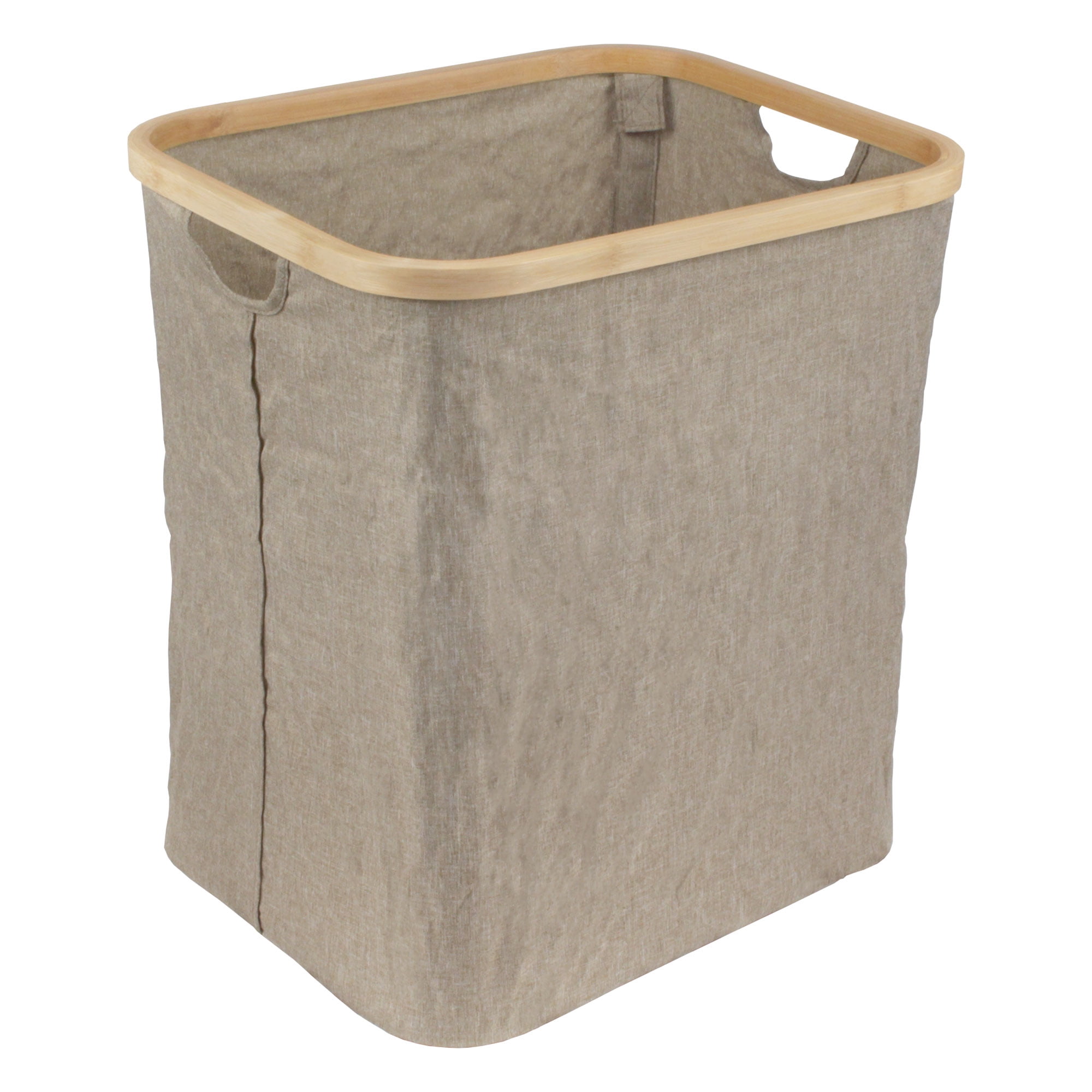Foldable Bamboo Laundry Hamper without Lid - Decor Essentials for Any ...