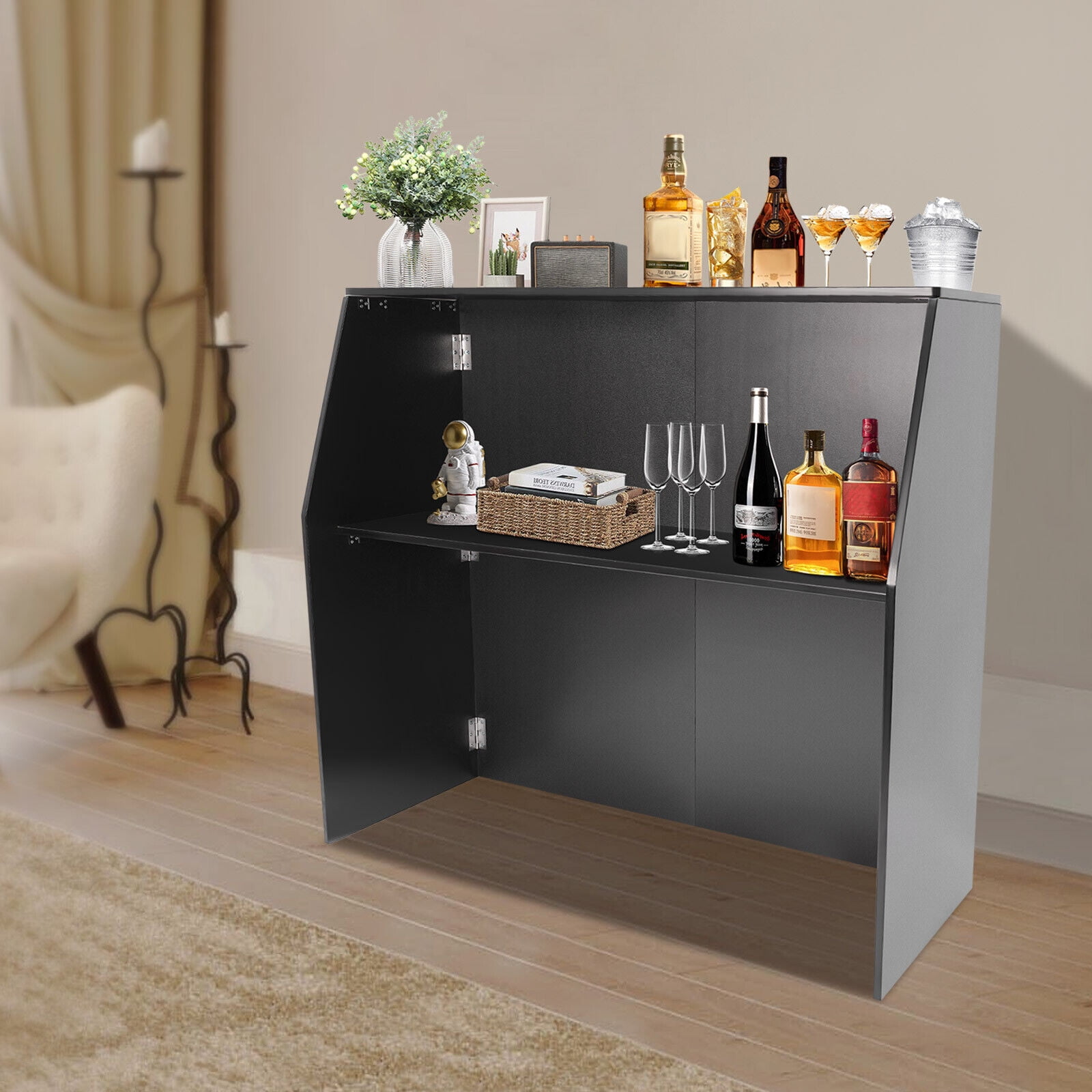 Foldable Bar Portable Event Bar Portable Bar Cabinet for Parties ...