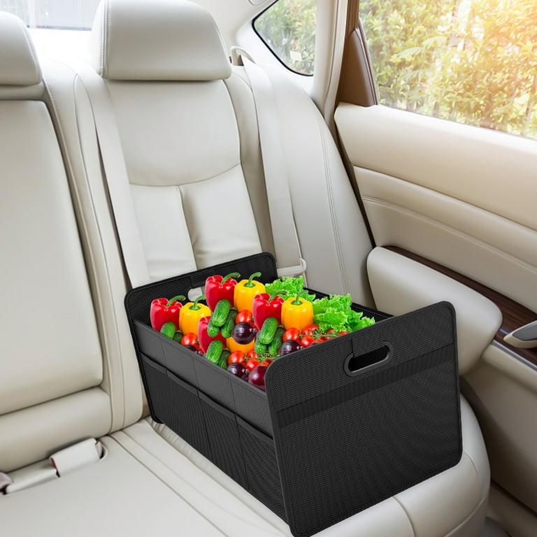 Foldable Basket Deals ESULOMP Oxford Cloth Folding Storage Box Foldable Car Trunk Foldable Storage Box for Car Use