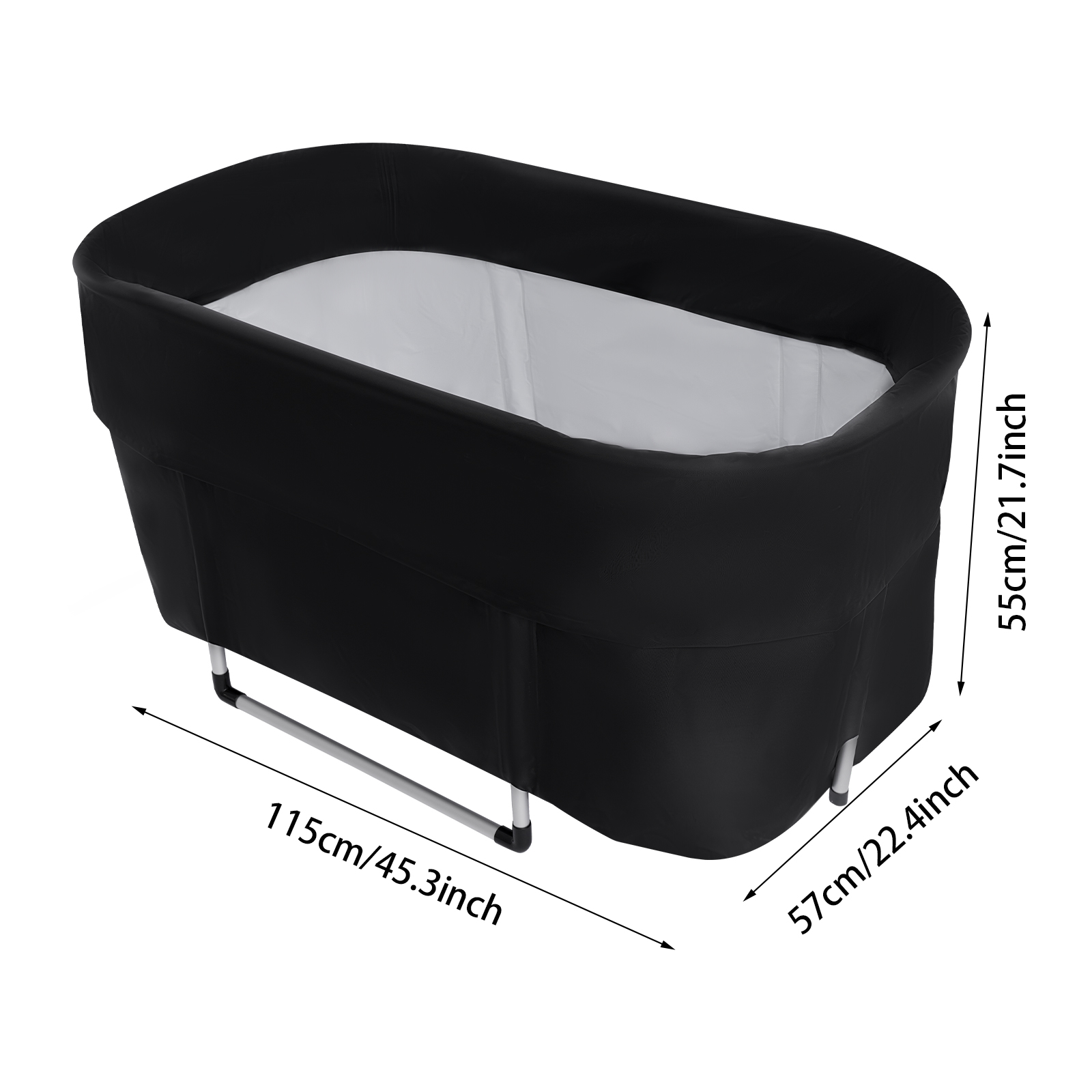 Foldable Bath Tub, PVC Material, Foldable Ice Bath, Outdoor Indoor Cold ...