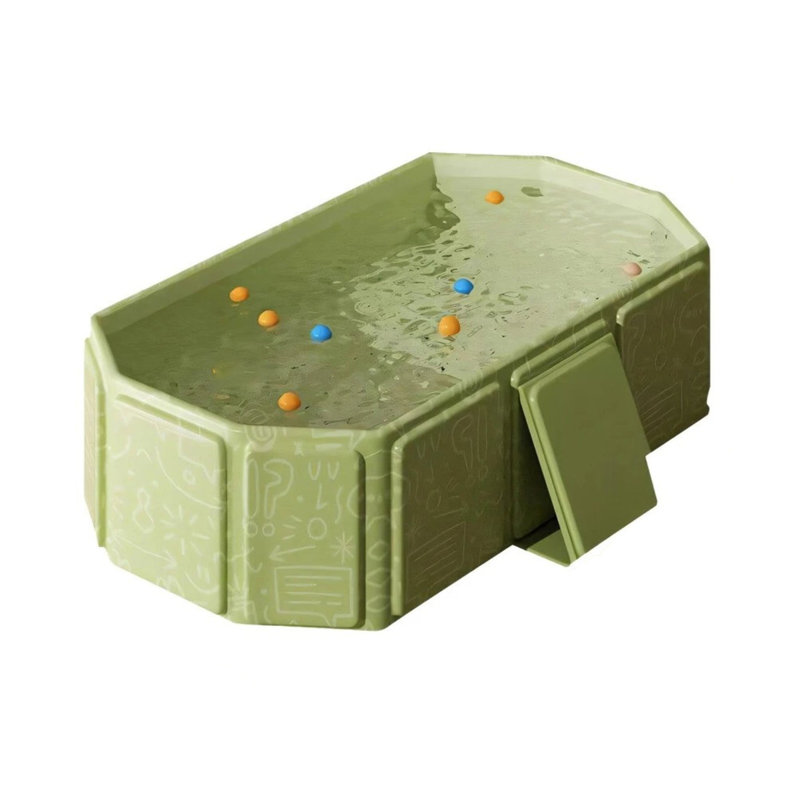 Foldable Bathtub for Kids - Portable Shower Tray and Large Bathtub for ...