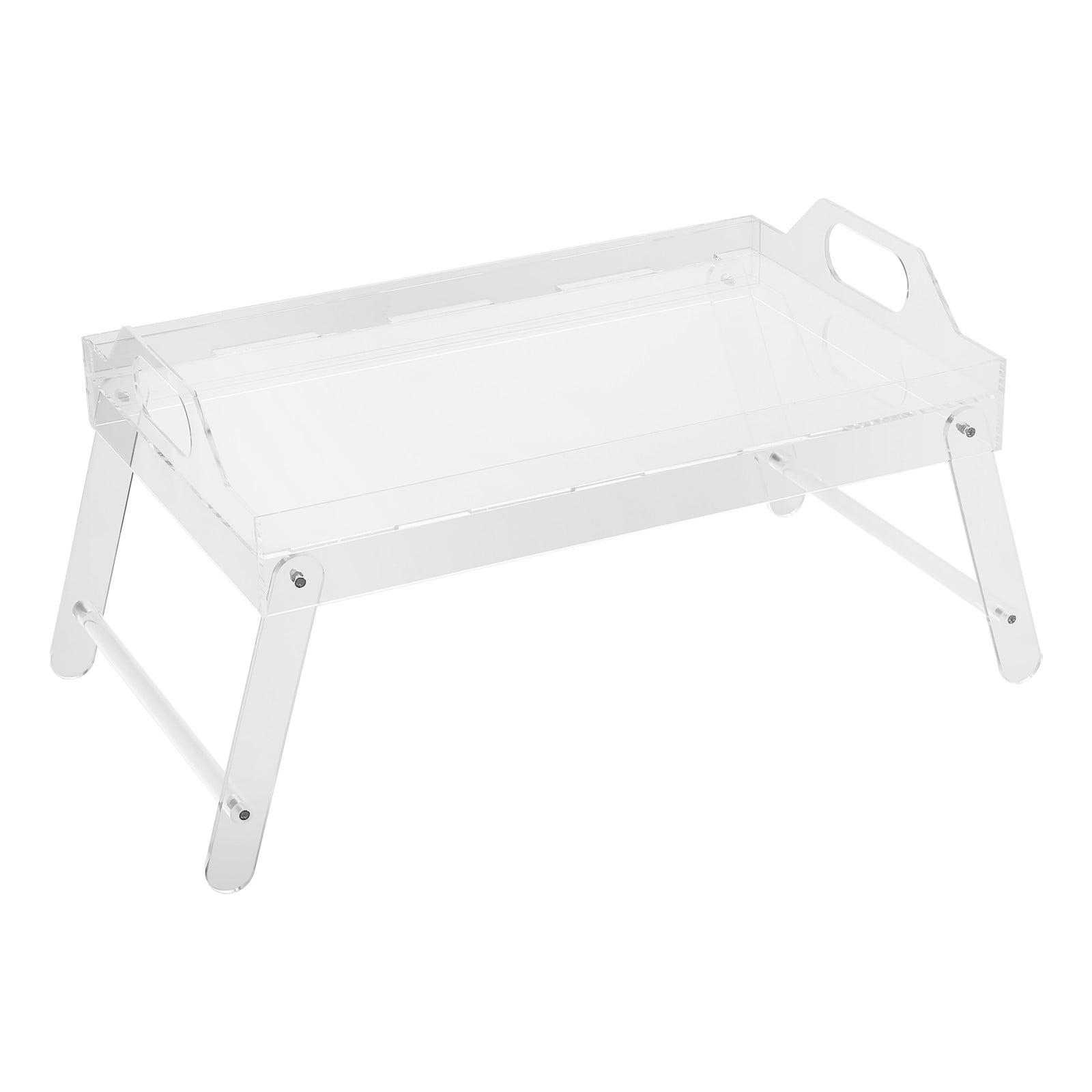 Foldable Bed Tray Table with Folding Legs, Portable Laptop Desk for ...